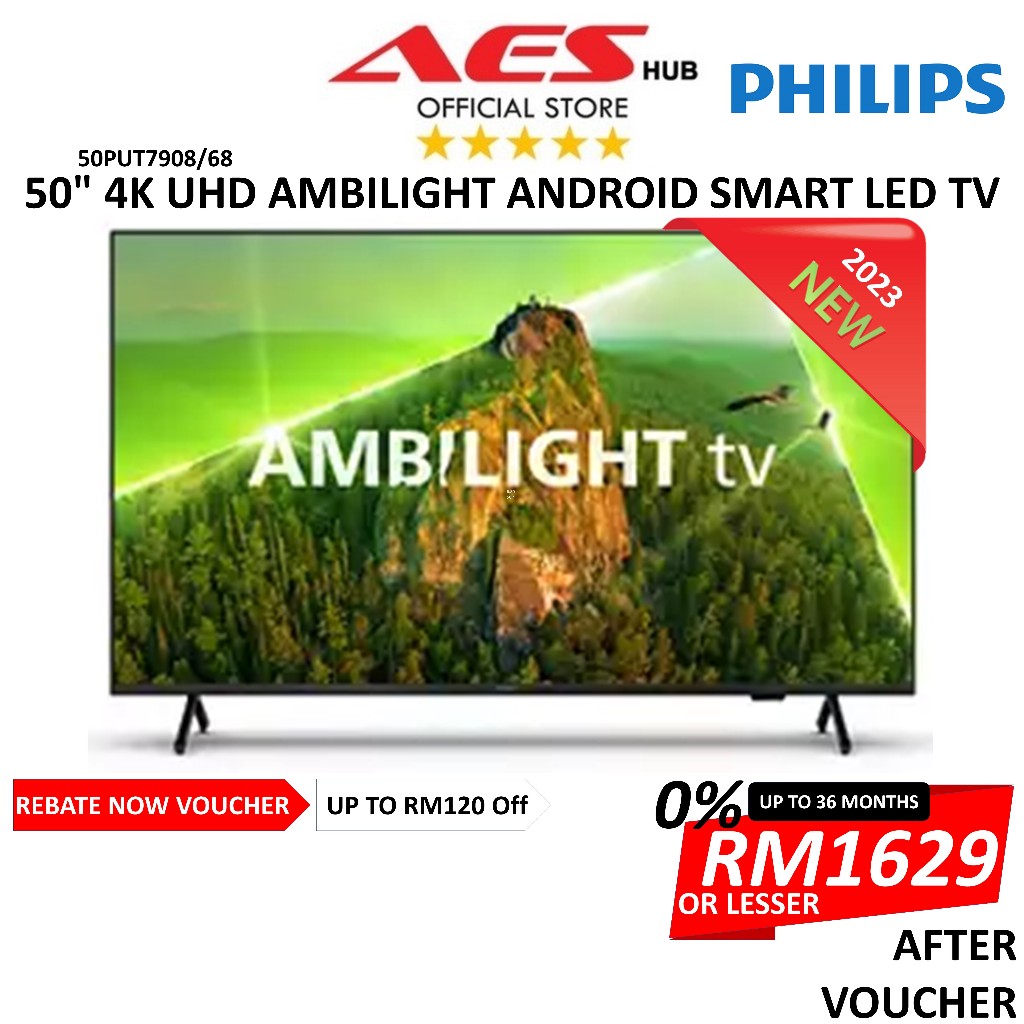 Philips Android TV 50 Inch TV Android Murah 4K Smart TV LED TV ...