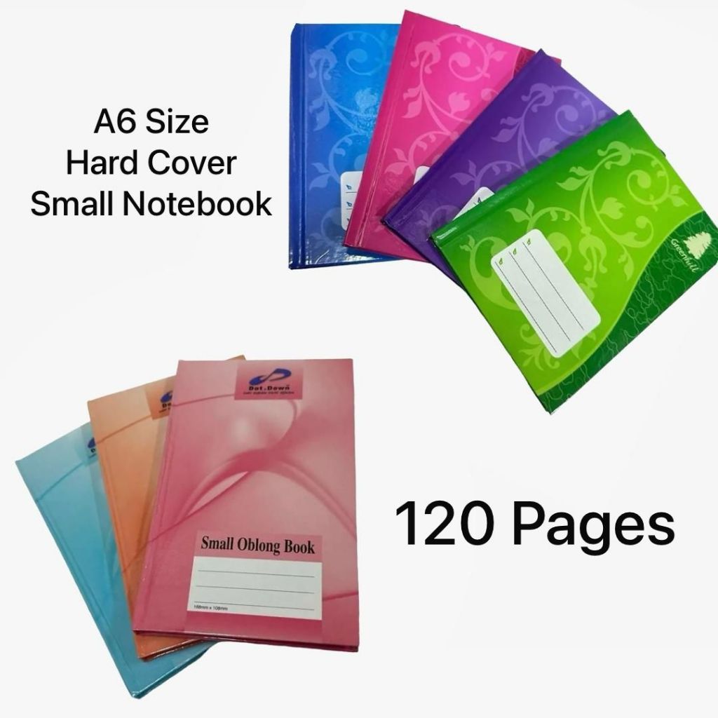 [1Pcs]120page Hardcover Small Note Book Exercise Book/Buku Log Kulit ...