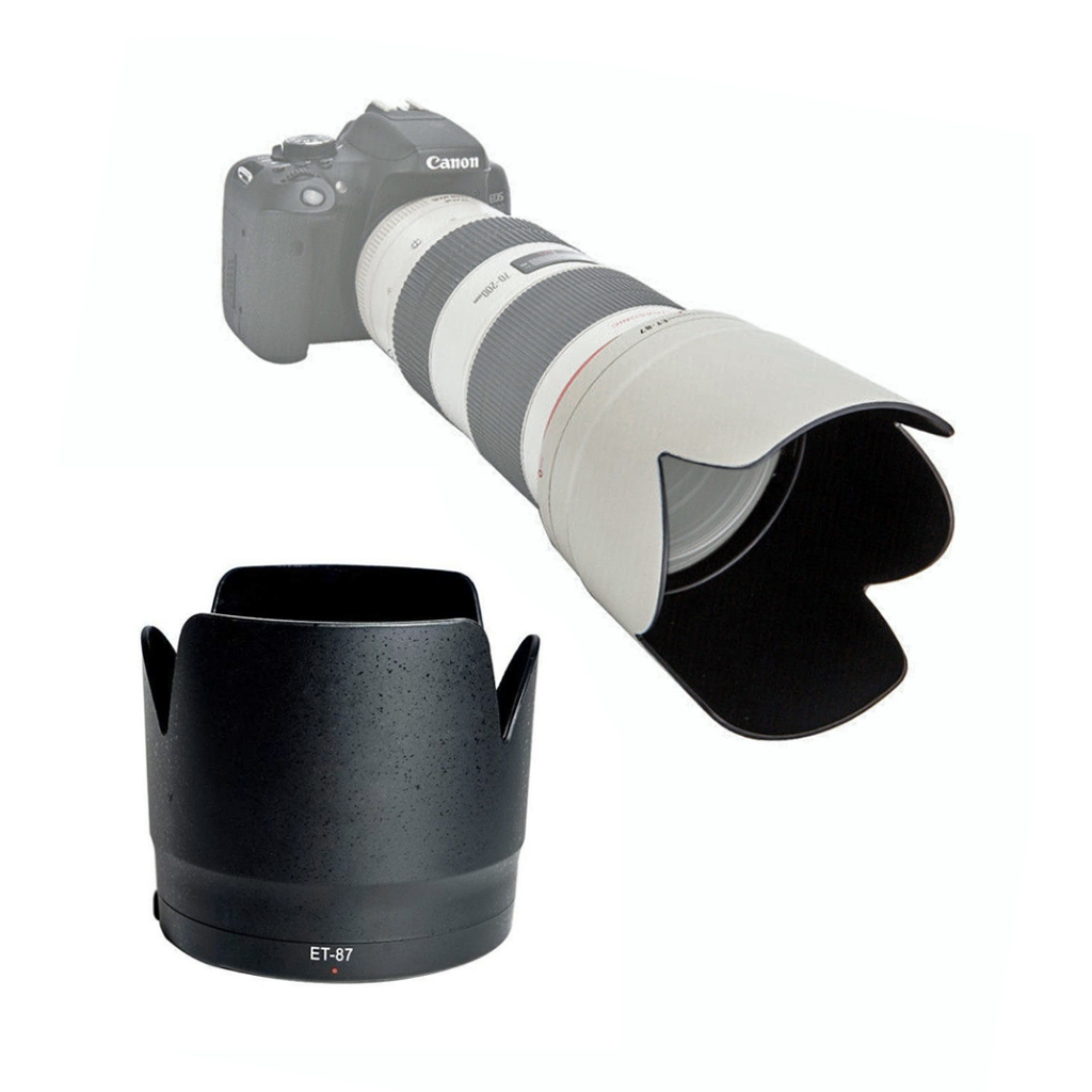 Lens hood ET-87 Tulip-Shape sun hood Hood for Canon EF 70-200mm f/2.8L ...