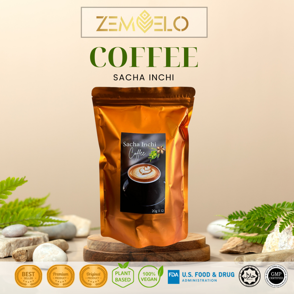 ZEMVELO Sacha Inchi Coffee Pack (12 Sachets/Pack) | Shopee Malaysia