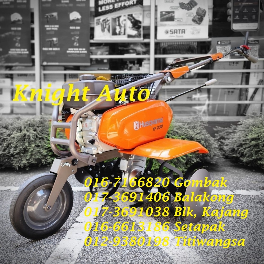 Husqvarna TF230: Mini Petrol Power Tiller, 196cc, Depth:300mm, Width ...