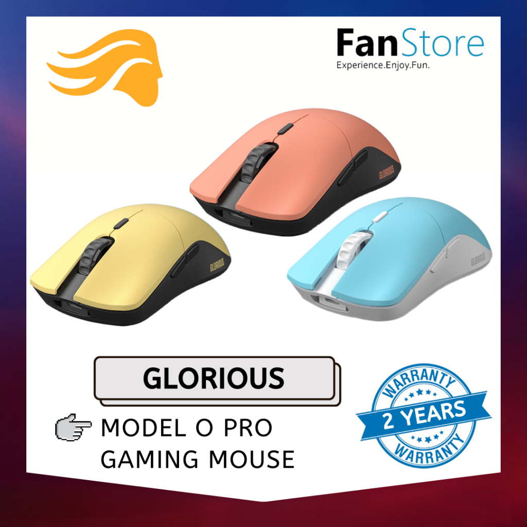 FANSTORE GLORIOUS Model O Pro Wireless Lightweight Gaming Mouse Red ...