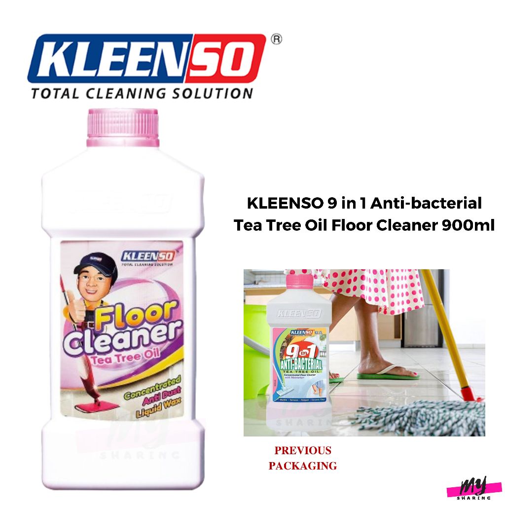 KLEENSO 9 in 1 Anti-bacterial Tea Tree Oil Floor Cleaner 900ml | Shopee ...