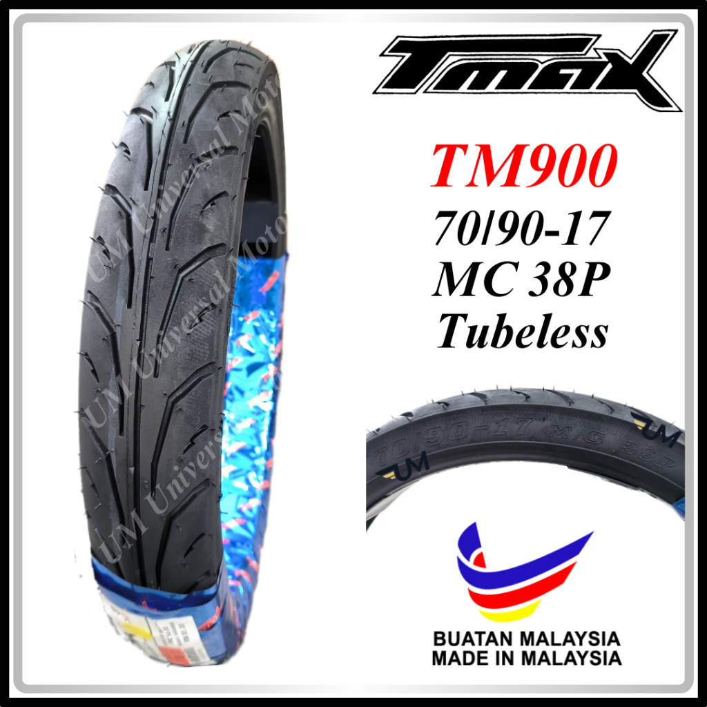 TMAX TYRE TUBELESS TAYAR TIRE 17 BUNGA TAJAM TT9 TT100 DUNLOP MAXXIS ...