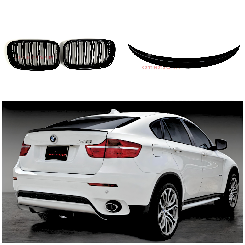 X6 E71 M PERFORMANCE FIT REAR TRUNK WING CAR SPOILER xDrive35i ...