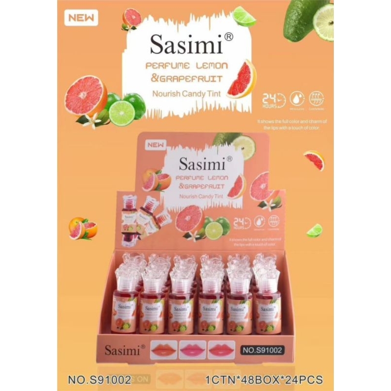 SASIMI NEW LEMON WATER CANDY LIPTIN BOX 24PC | Shopee Malaysia