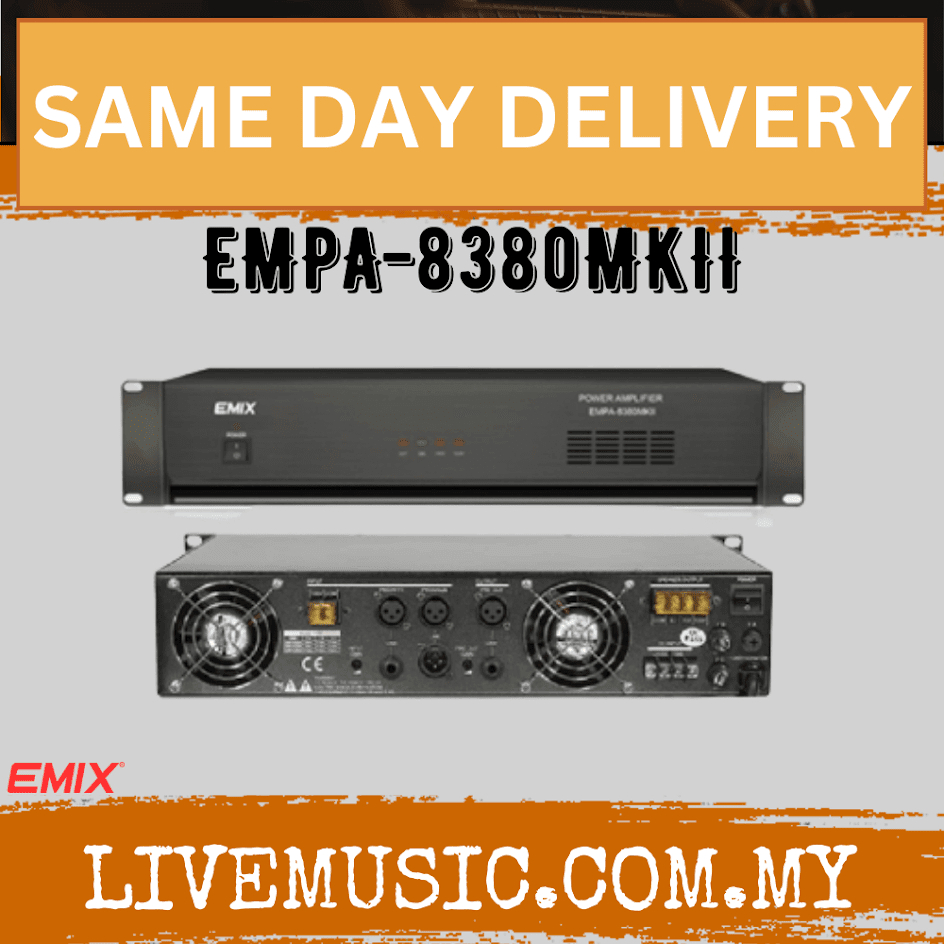 EMIX EMPA-8380MKII 380W 100V Line Power Amplifier with DC 24V ...