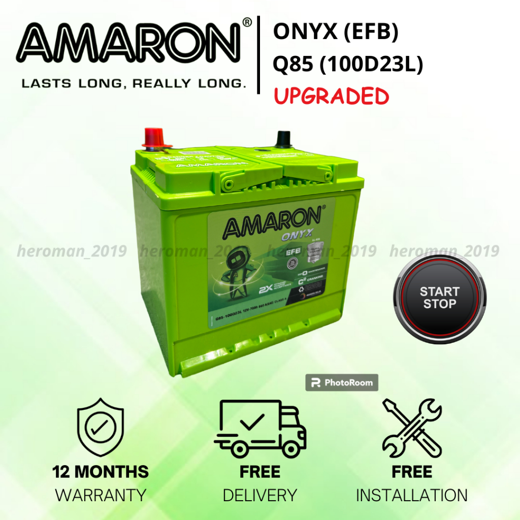 AMARON ONYX | EFB Q85 115D23L | MAZDA CX3 CX5 CX6 TOYOTA Harrier | Car Battery | Bateri Kereta ...
