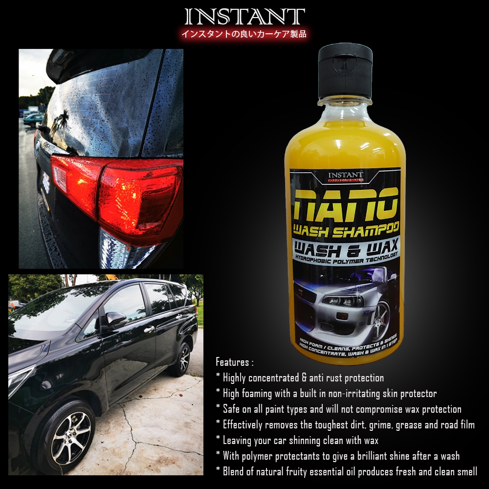 Nano car shampoo/ nano wax shampoo/ NANO WASH & WAX SHAMPOO (2 IN 1 ...