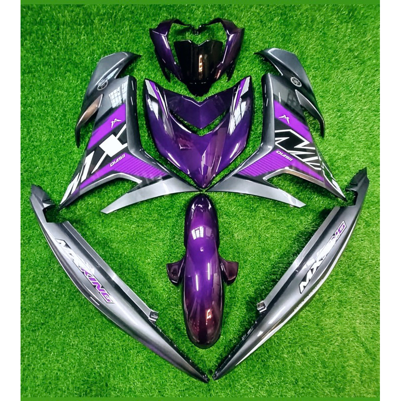 COVERSET Y15ZR V1 V2 PURPEL GREY MX KING VIETNAM SPECIAL EDITION STICKER TANAM HLY ORIGINAL ...
