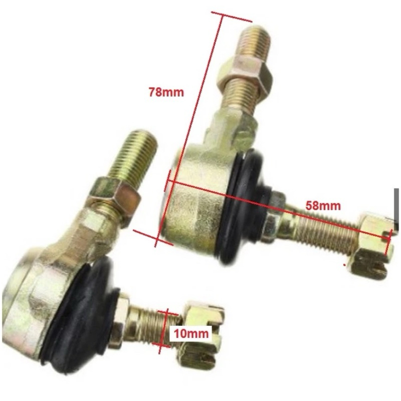 ATV M10 Tie Rod Head Ball Joint (One Pair) GY6, Mikilon Hammer, Tao ...