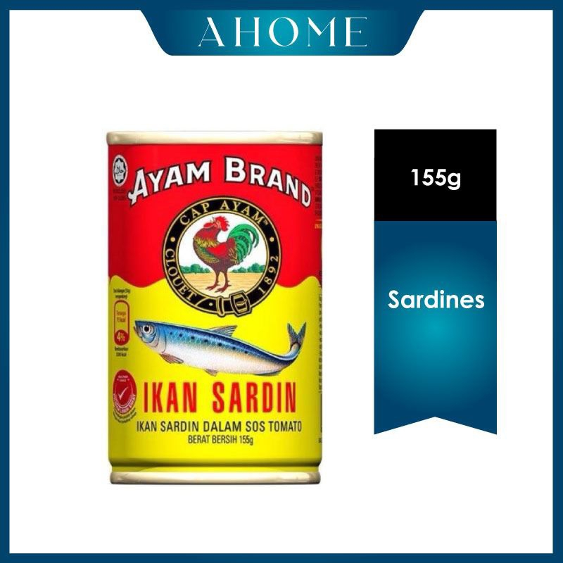Ayam Brand Ikan Sardin/Mackerel in Tomato Sauce (155g/425g) | Shopee Malaysia
