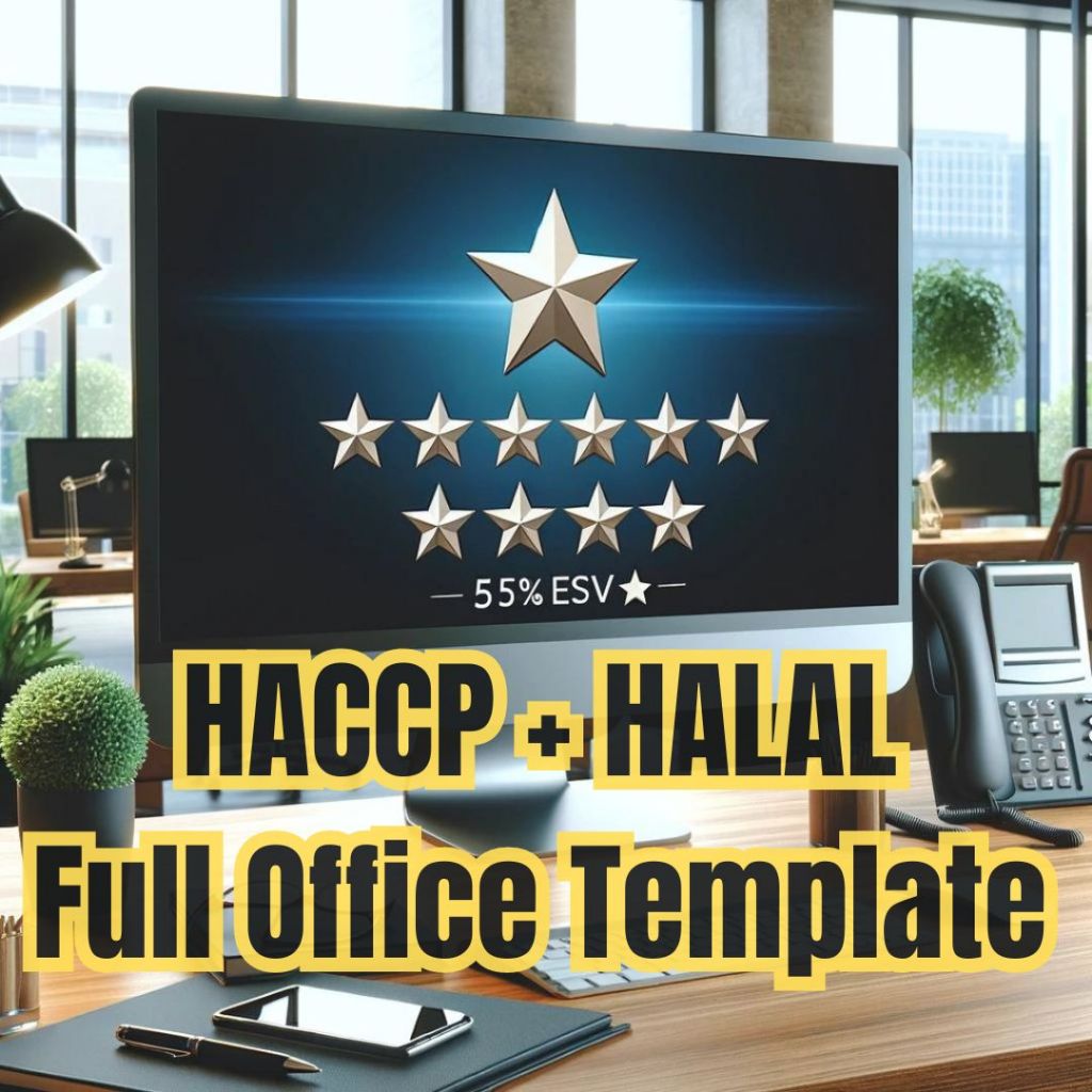 5 Stars rating ！FULL HACCP + HALAL office templates with Certified ISO ...