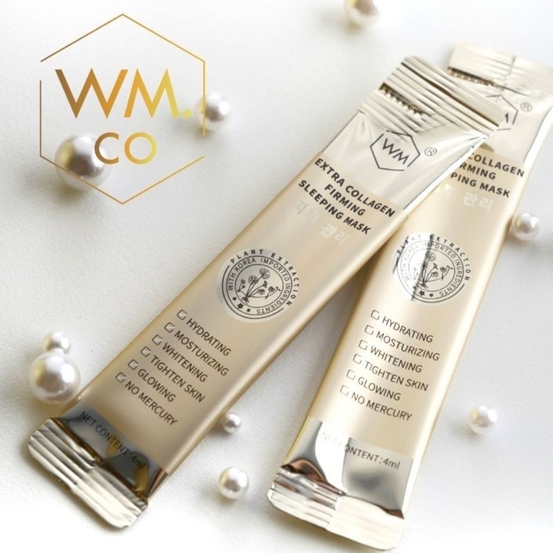 WM EXTRA COLLAGEN FIRMING SLEEPING MASK FORMULATED FROM KOREA | Shopee ...