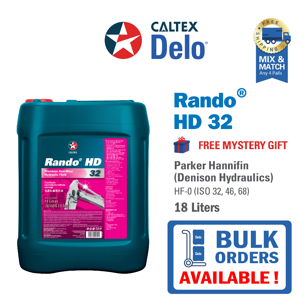 Caltex Rando HD 32 Premium Anti-Wear Hydraulic Oil | Shopee Malaysia