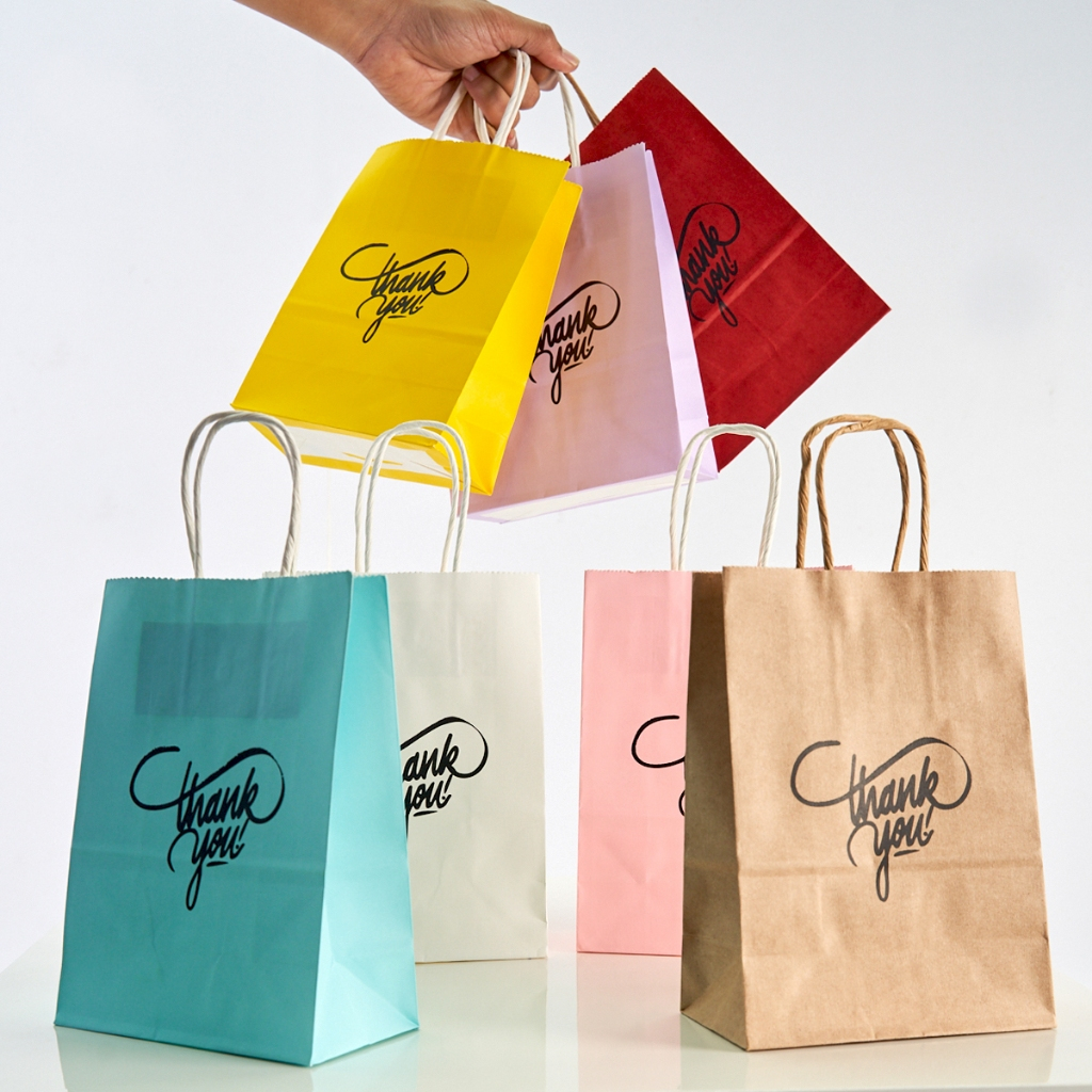 Gift Thank You Paper Bag Goodies Event Party Birthday Party Gift Paper ...