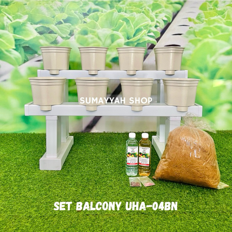 SET HIDROPONIK UHA-04BN BALCONY | HYDROPONIC BALCONY SET | Shopee Malaysia