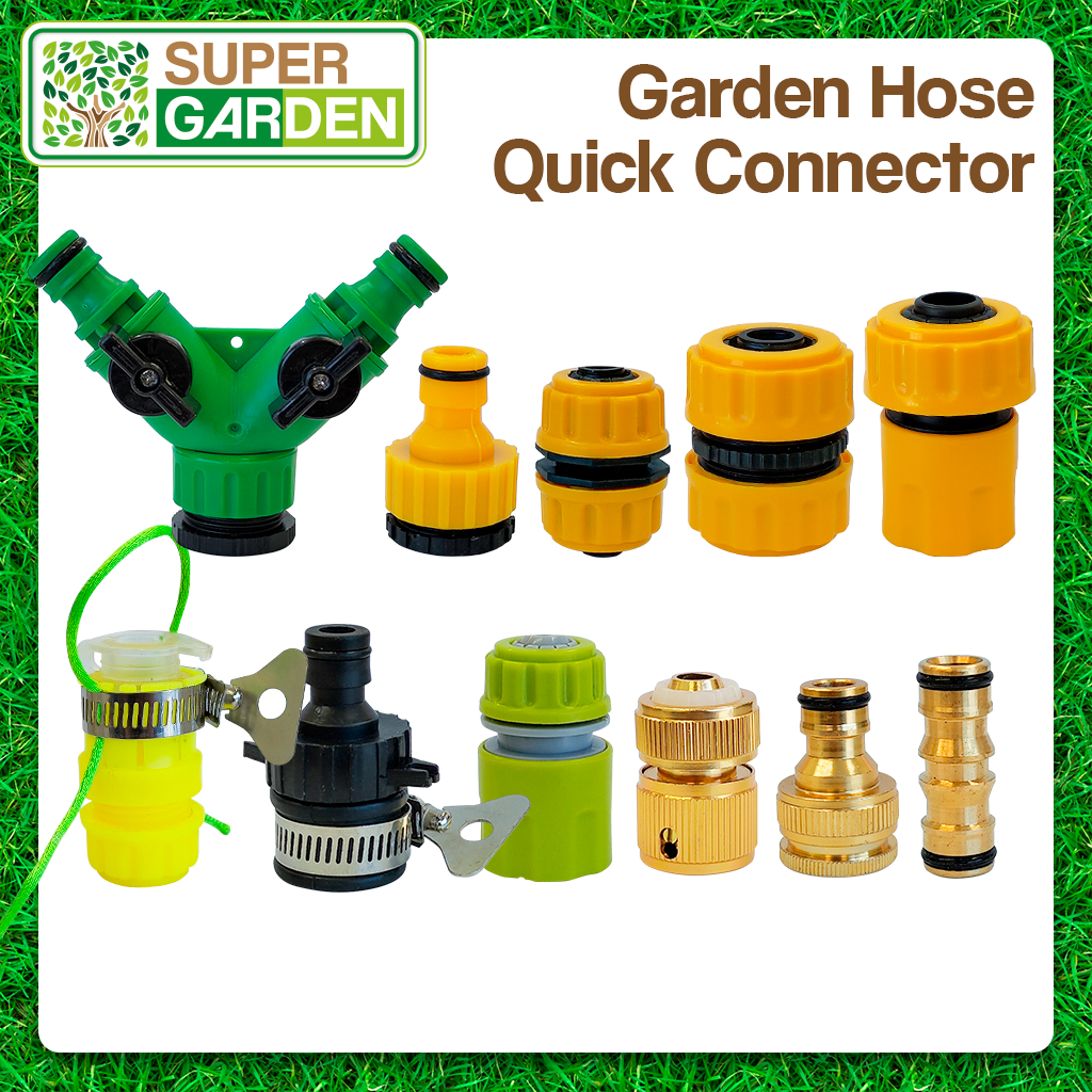 Garden Water Pipe Quick Connector 1/2" 5/8" 1" Water Pipe Fast ...