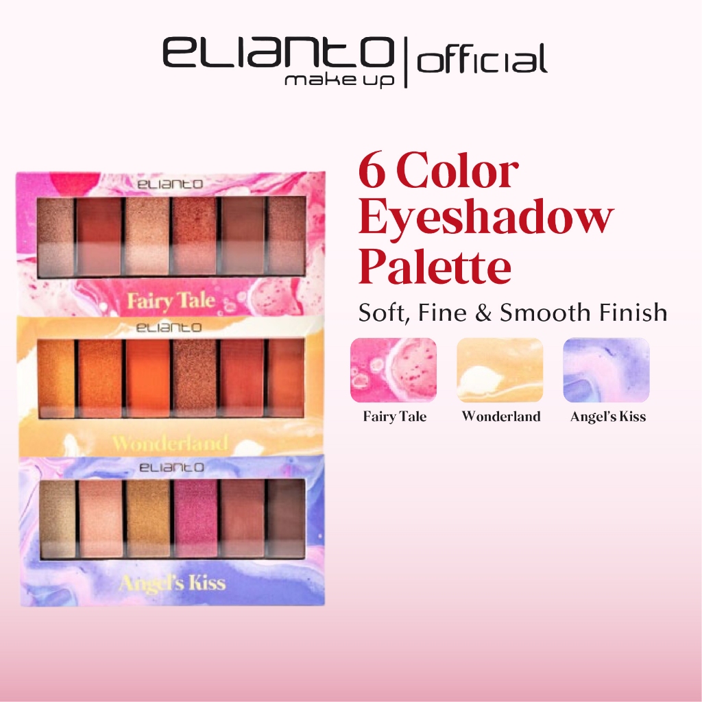 Elianto 6 Color Eyeshadow Palette Eye Makeup Palette Cosmetic 眼影盘 ...