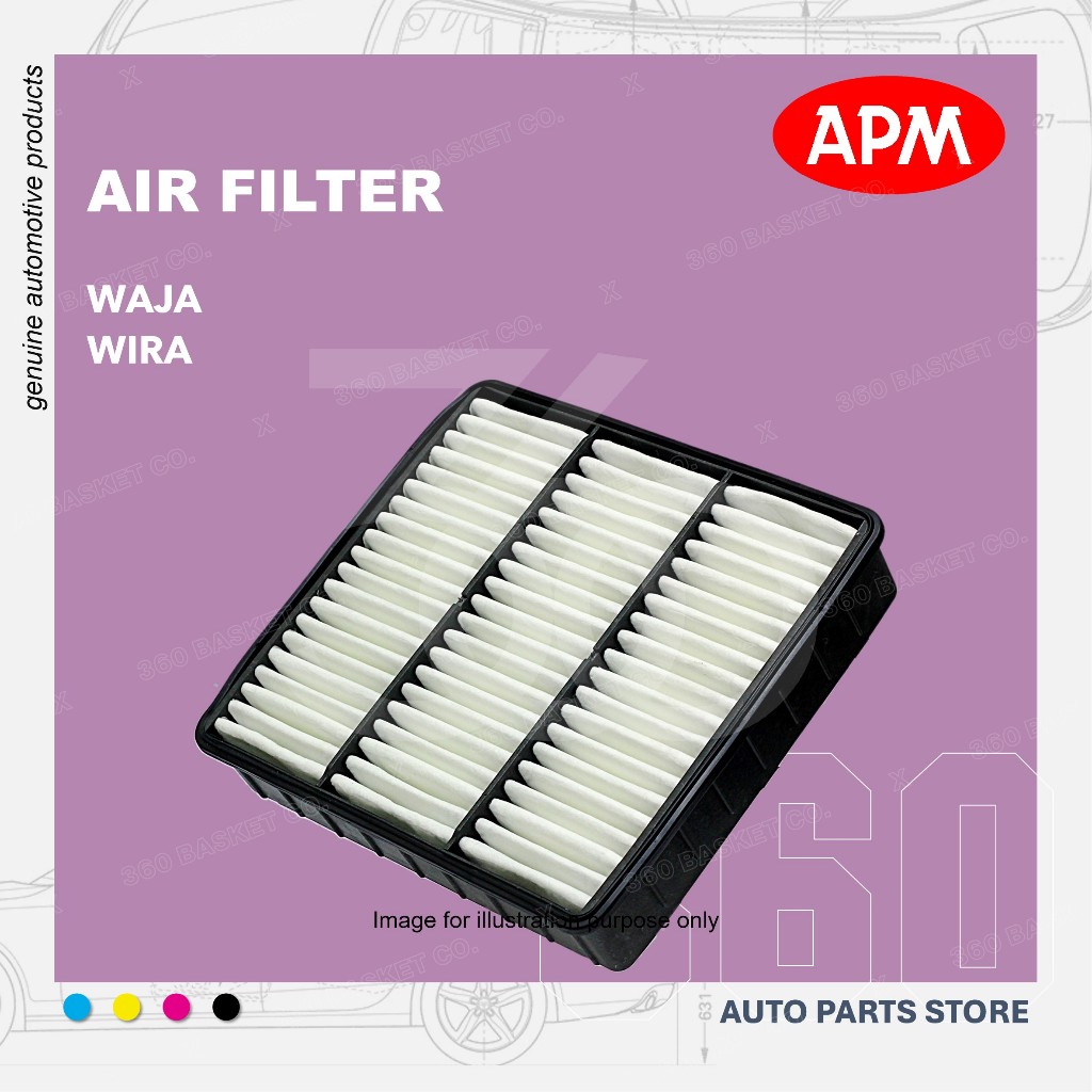 APM AIR FILTER PROTON SAGA 12V WIRA MD620508 (PENAPIS ANGIN) | Shopee ...