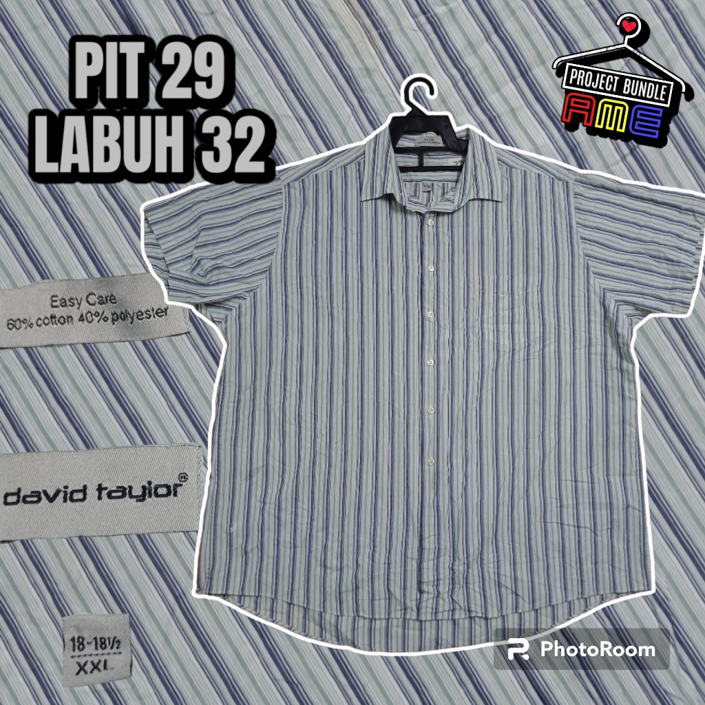 Kemeja Shirt Bigsize Oversize 4XL (Pit 29 Ukuran Dada 58 inch) | Shopee ...