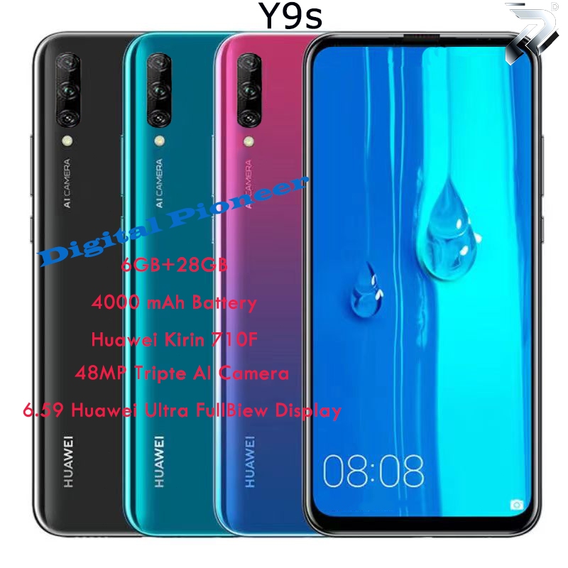 Huawei Y9s mobile phone 【Huawei Kirin 710F 6GB RAM-128GB ROM 】 6.59 inches lift camera 4000 mAh ...