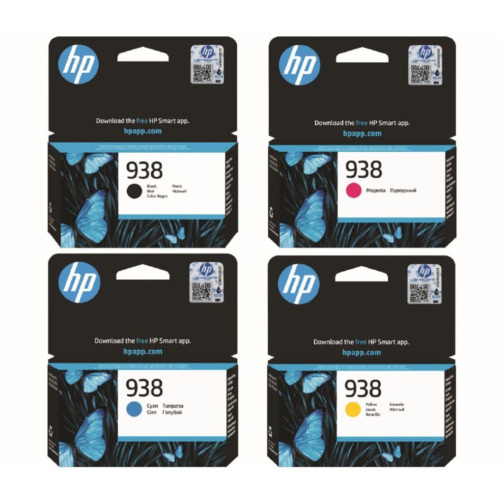 HP 938/ HP 938E Ink Cartridge 1SET Cyan/Magenta/Yellow/Black | Shopee ...