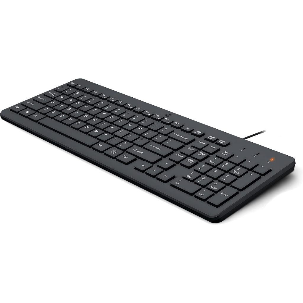 HP 150 Wired Keyboard (664r5aa) | leek, full-sized keyboard with ...