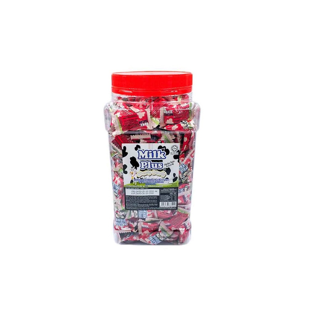 KHEE SAN MILK/CHOCO PLUS CHEWY CANDY JAR 350'S | Shopee Malaysia