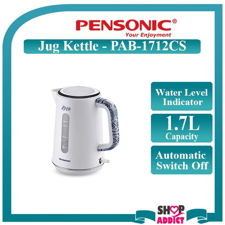 Pensonic Electric Jug Kettle Batik Series (1.7L) PAB-1712CS Cerek ...
