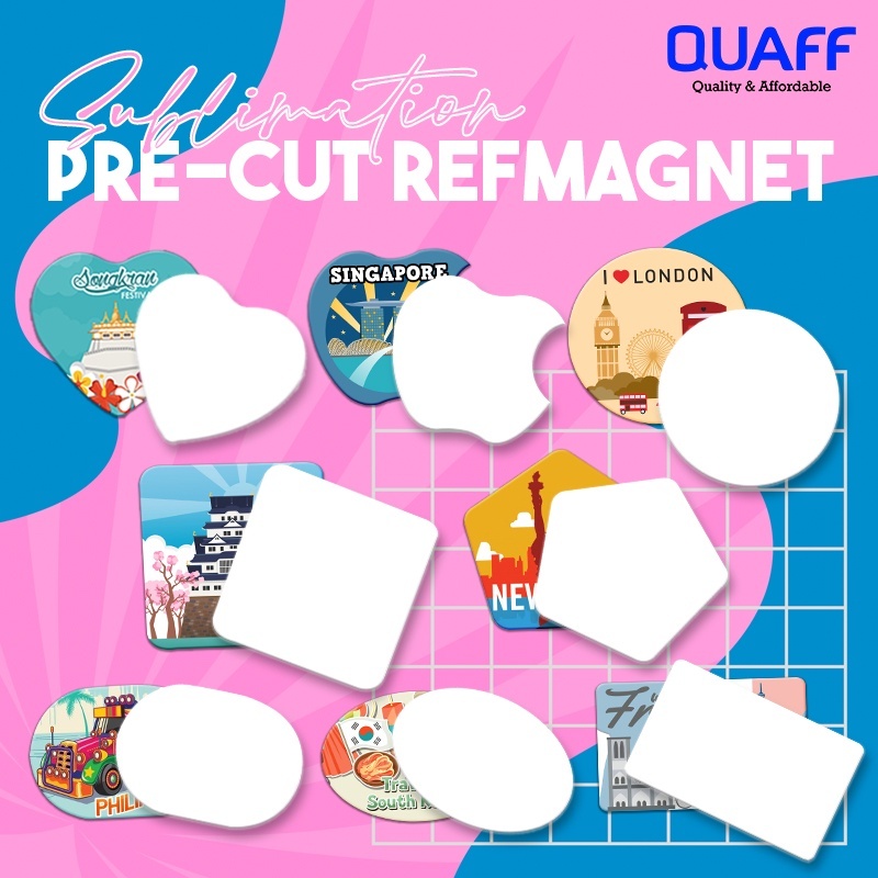 Sublimation Printable Ref Magnet Pre-cut Magnetic bookmark rectangular ...