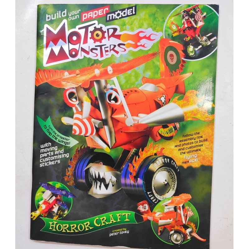 Paper Model Motorcycle Motor Monster Paper cutting art and craft 3D ...