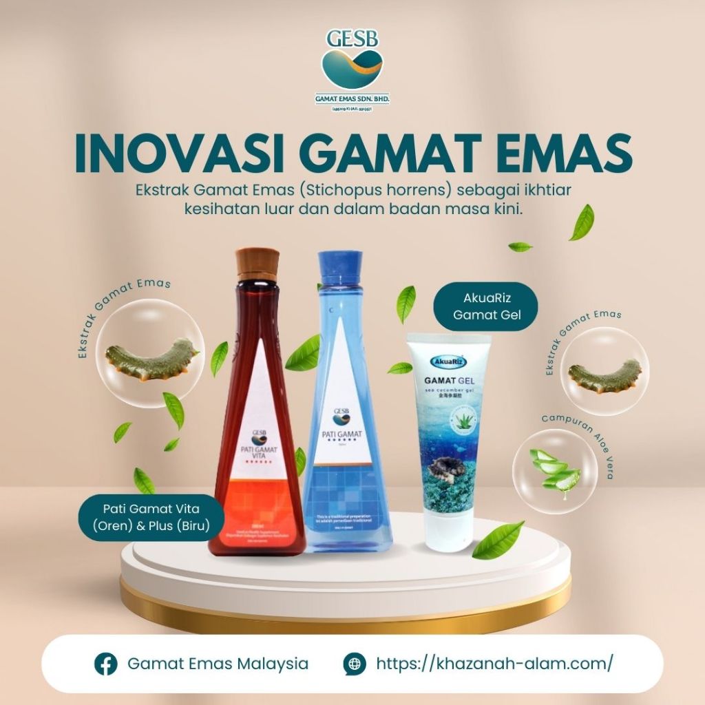 GESB PATI GAMAT EMAS ASLI VITA OREN 350ml | Shopee Malaysia