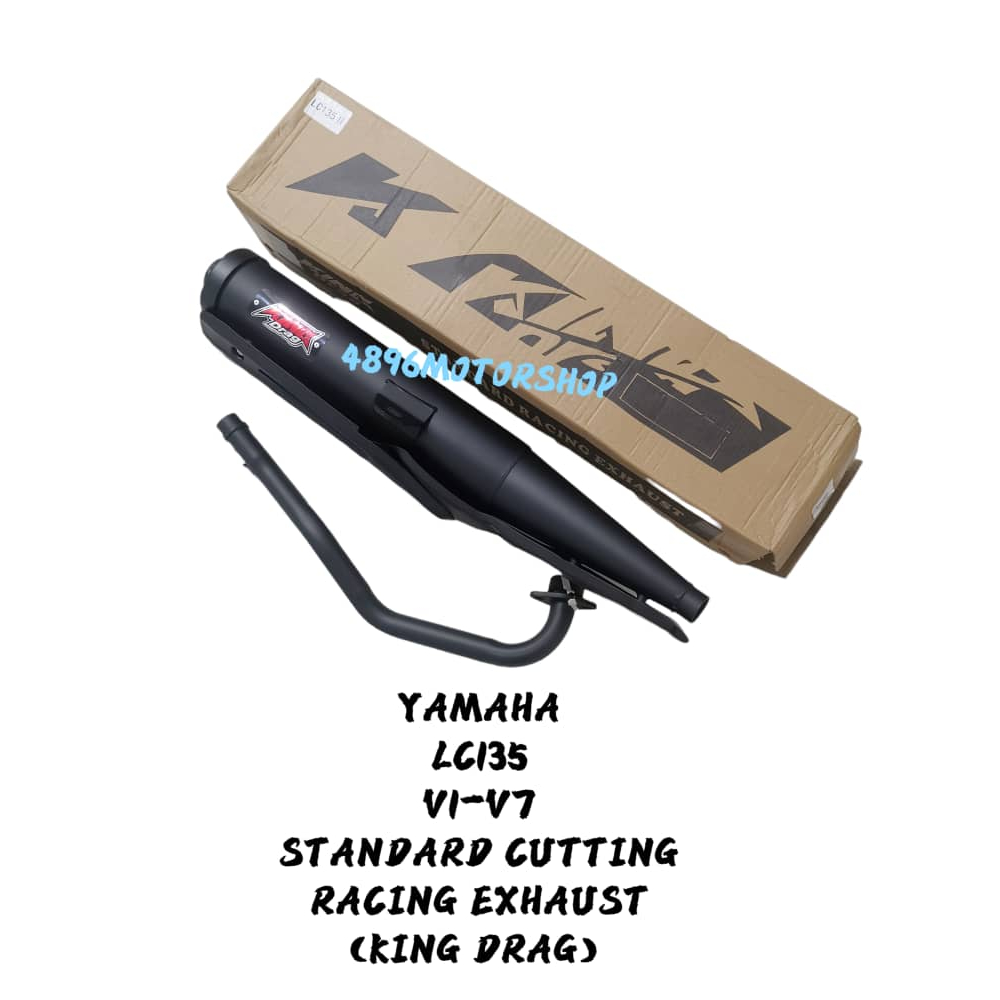 GL RACING / NLK / KING DRAG 28MM STD OPEN CUTTING RACING EXHAUST PIPE LC135 V1 V2 V3 V4 V5 V6 V7 ...
