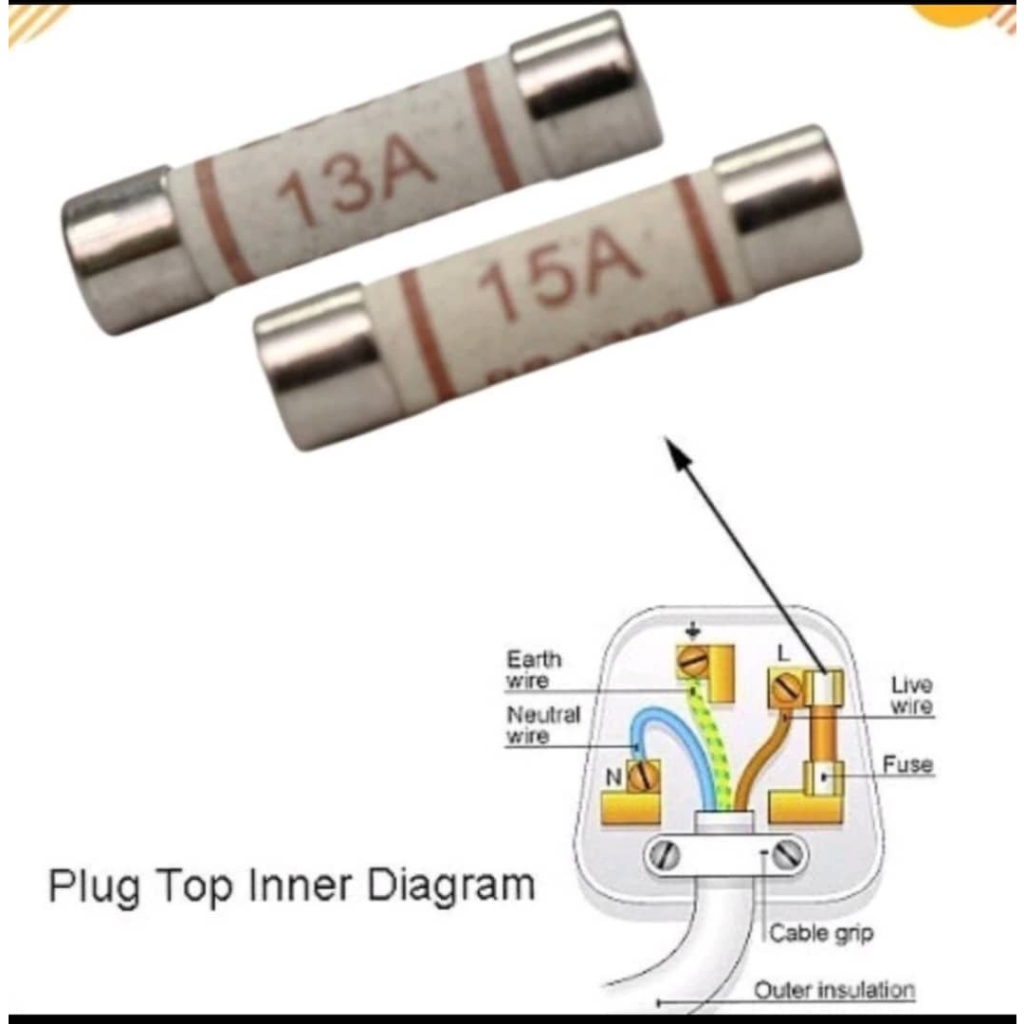 BUSSMANN PLUG TOP 13A FUSE | Shopee Malaysia