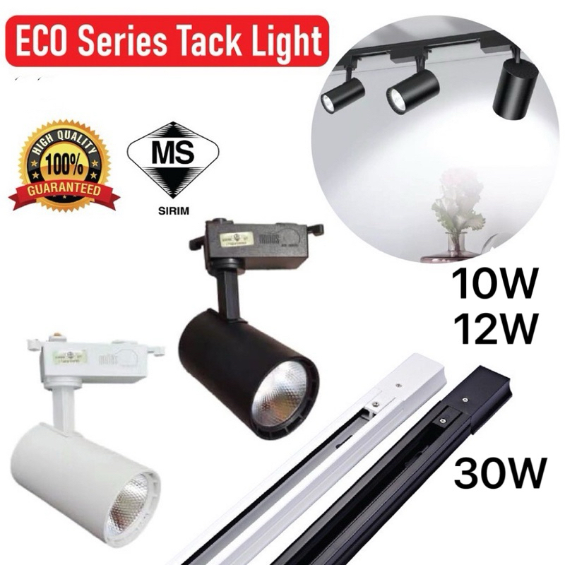 30W 12W 10W LED Track Light Spotlight Lamp Ceiling light lampu siling ...