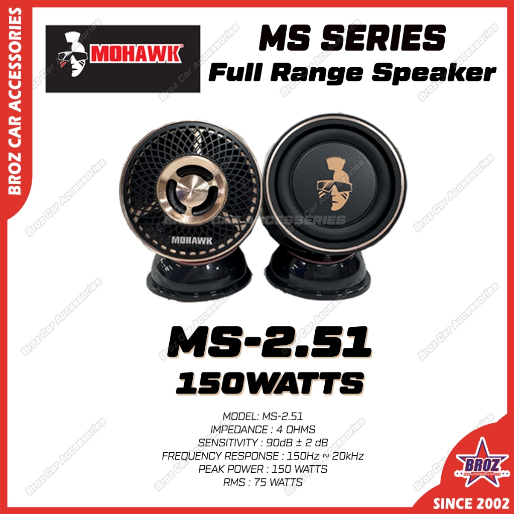 𝐌𝐨𝐡𝐚𝐰𝐤 𝐌𝐒 𝐒𝐞𝐫𝐢𝐞𝐬 Full Range Speaker / Tweeter With Lightning 2 Way 3 ...