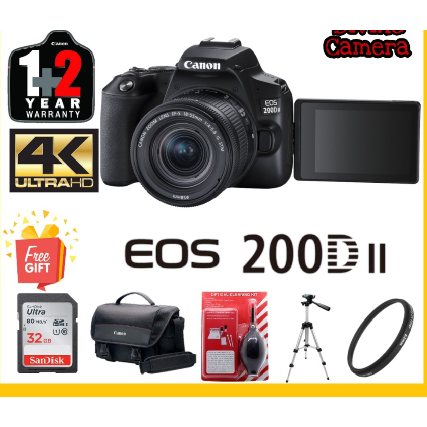 Canon EOS 200D MARK II (canon 3 year warranty) | Shopee Malaysia