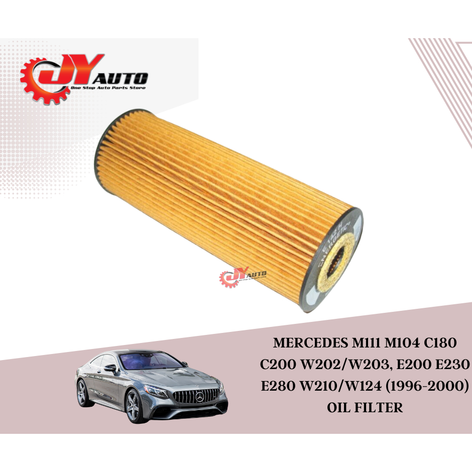 Mercedes M111 M104 C180 C200 W202/W203, E200 E230 E280 W210/W124 (1996-2000) OIL FILTER | Shopee ...