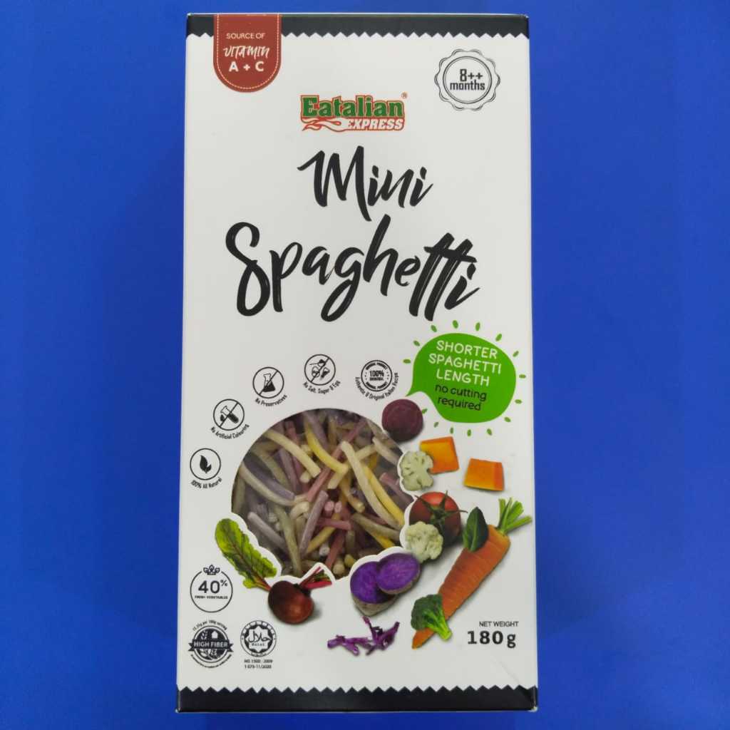 EATALIAN EXPRESS MINI SPAGHETTI VEGETABLE PASTA 180G | Shopee Malaysia