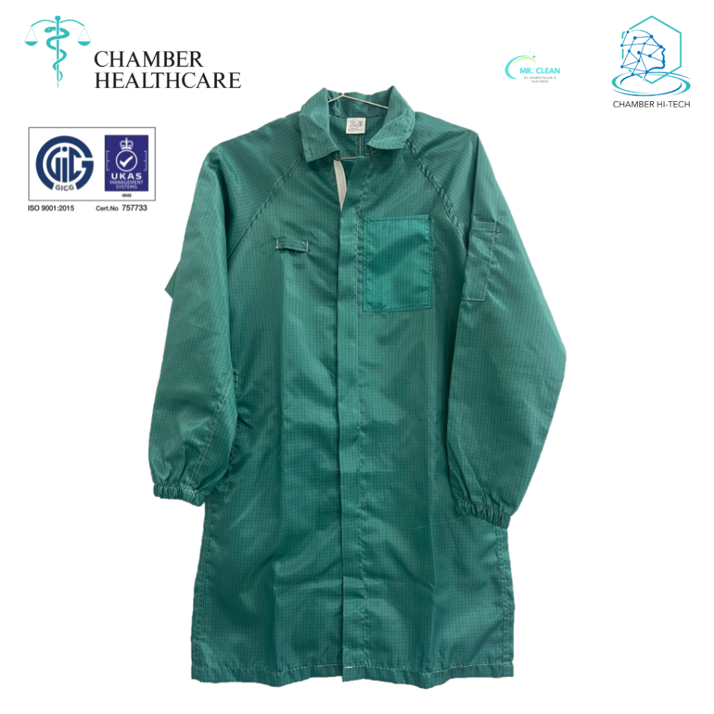 Chamber's ESD Cleanroom Smock [Design: Normal; Collar: Wing Style ...