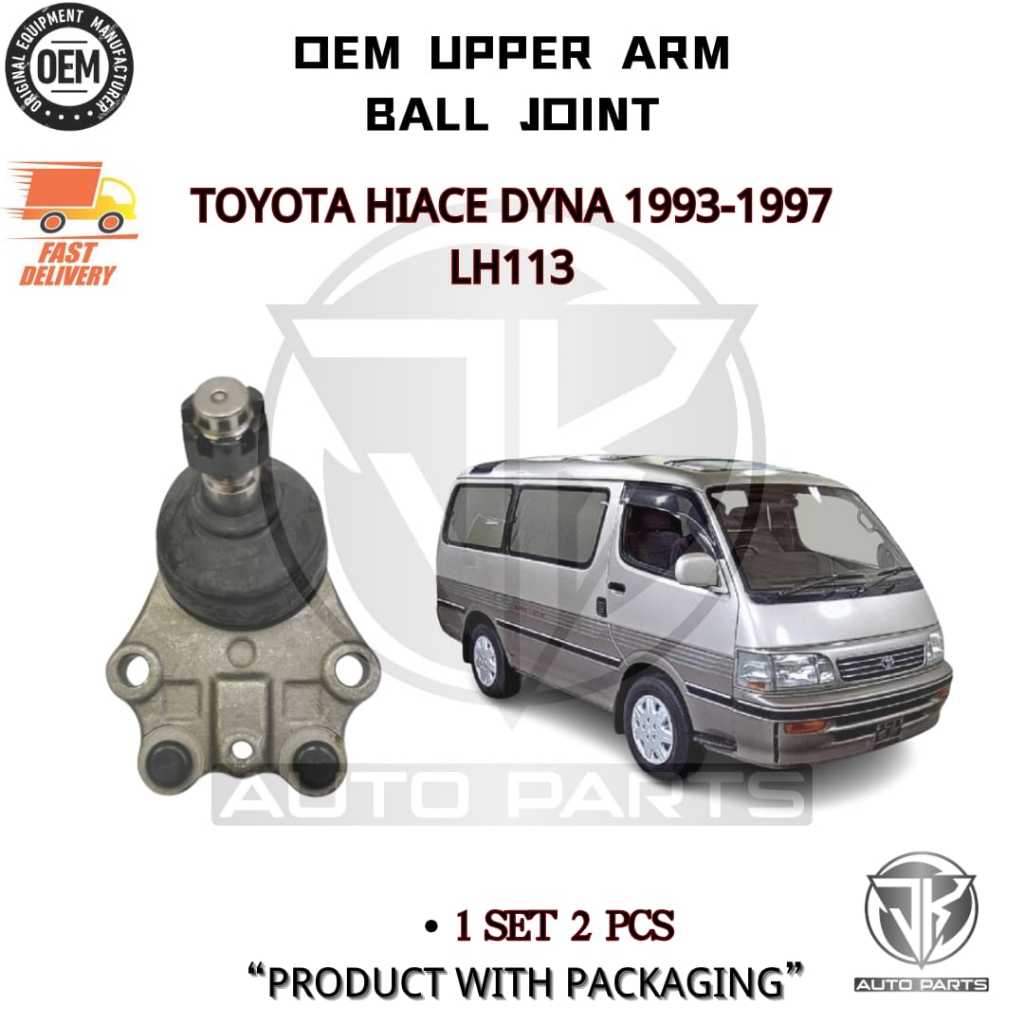#1 PAIR#OEM upper ARM BALL JOINT TOYOTA HIACE LH112 1RZ LH113 3L (43350 ...