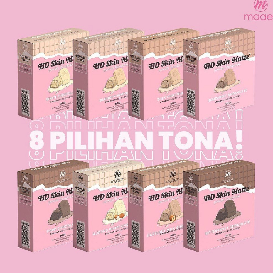 Maaez COMPACT POWDER (HD Skin Matte)& Pressed Setting Powder | Shopee ...