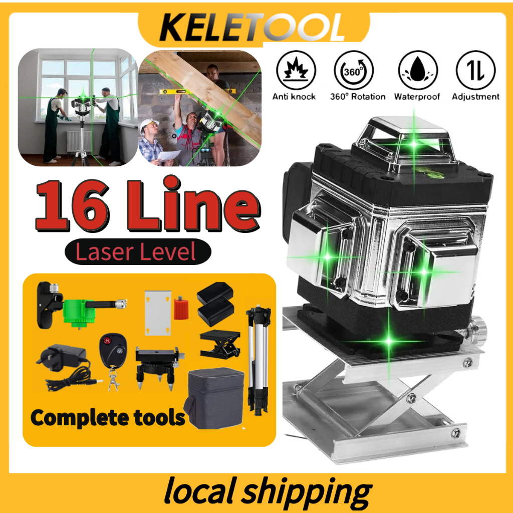 16 line laser level measurement timbang air laser laser bangunan ...