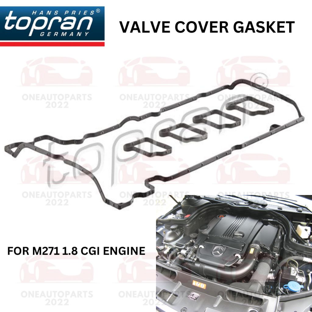 TOPRAN GERMANY VALVE COVER GASKET MERCEDES BENZ M271 CGI ENGINE W204 ...