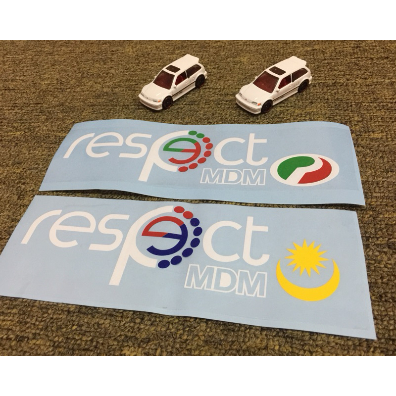 Respect MDM Perodua Proton Car Sticker Premium Waterproof | Shopee Malaysia