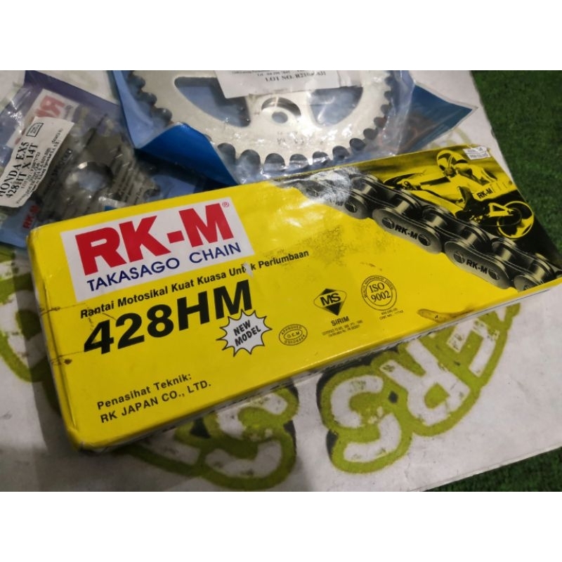 HEAVY DUTY RK-M RKM CHAIN 428 124 LINKS | Shopee Malaysia