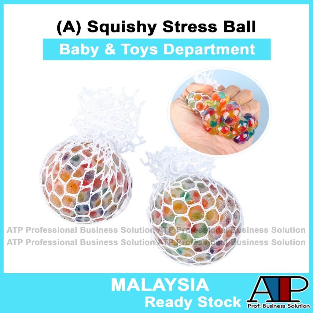 Toy🪅 Squishy Net Fruity Ball Squeeze Relax Stress Release Fun Toy Vent ...