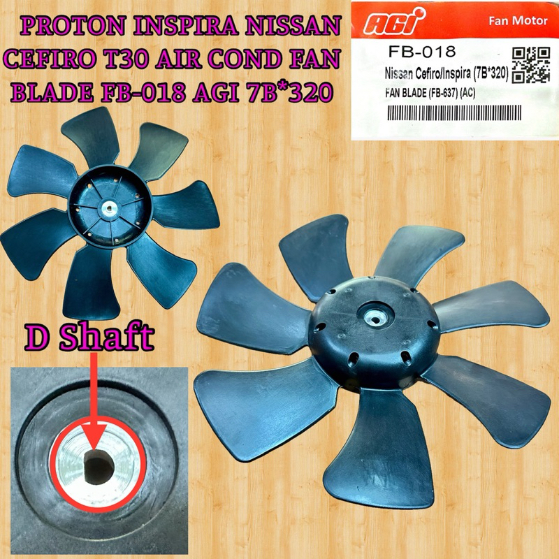 PROTON INSPIRA NISSAN CEFIRO T30 A32 A33 AIR COND FAN BLADE FB-018 AGI ...