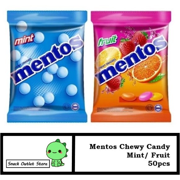 [Ready Stock] (Halal) Mentos Chewy Candy 50pcs | Shopee Malaysia